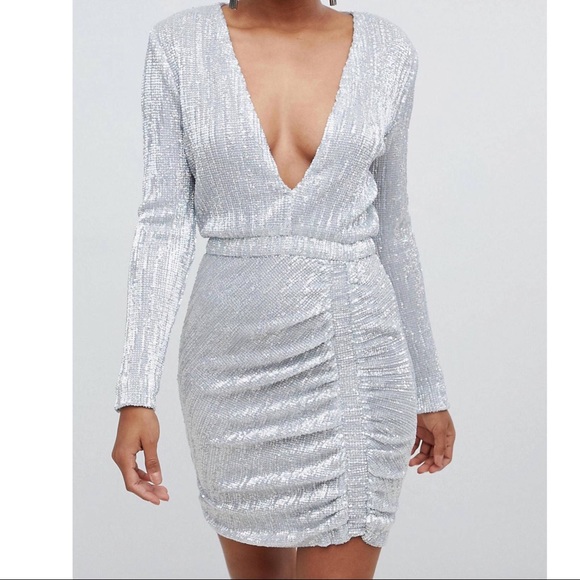 Lavish Alice | Dresses | Lavish Alice Sequin Embellished Mini Dress ...